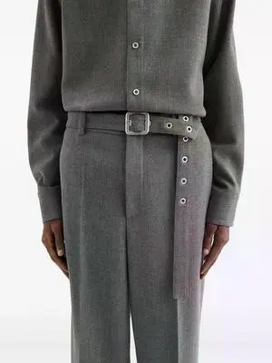 JIL SANDER Wool Trousers - Grey