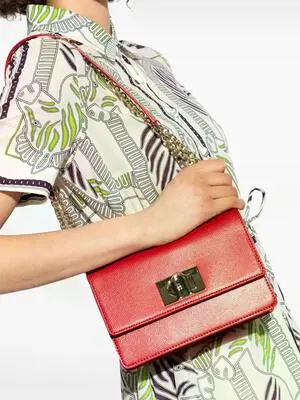 Furla Ballerina Leather Crossbody Bag - Red