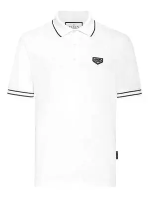 Philipp Plein Logo-plaque Polo Shirt - White