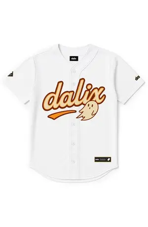 DALIX Ghost Baseball Jersey - White