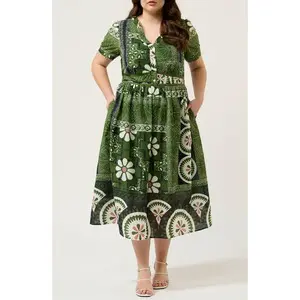 ESTELLE Ethereal Printed Maxi Dress