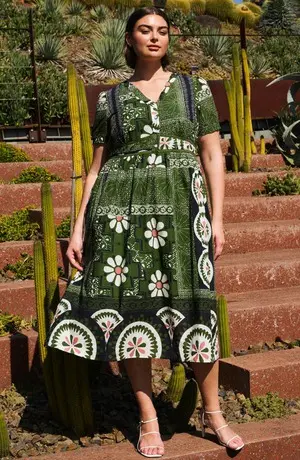 ESTELLE Ethereal Printed Maxi Dress