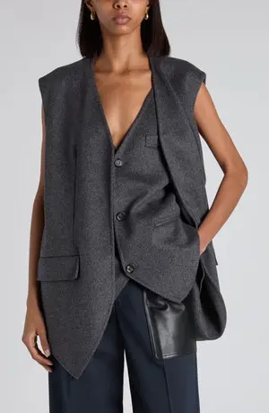 Bottega Veneta Button Detailed Vests For Women