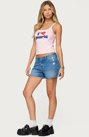 EDIKTED Graphic Cropped Camisole