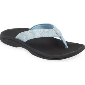 Olukai Ohana Flip Flop - Pale Blue / Black