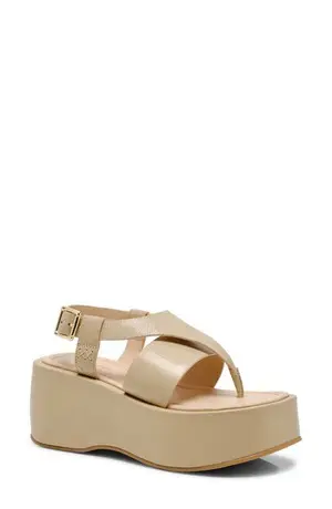 Free People Ankle Strap Platform Sandals - Silt