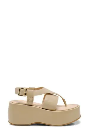 Free People Ankle Strap Platform Sandals - Silt