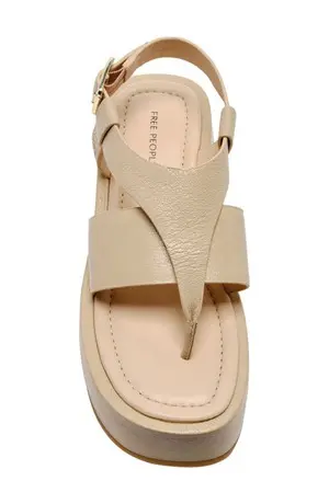 Free People Ankle Strap Platform Sandals - Silt