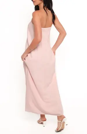 PETAL & PUP Strapless Maxi Dress