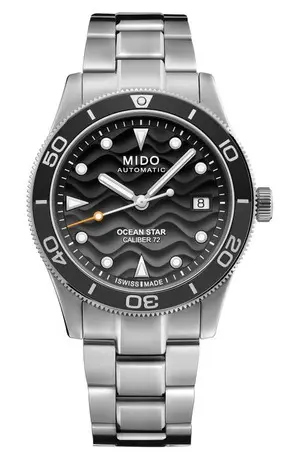 MIDO Ocean Star Captain Automatic Bracelet Watch Grey Gradient