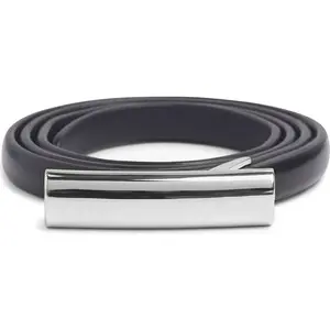 FAVORITE DAUGHTER The Lady Leather Belt - Black / Nickel