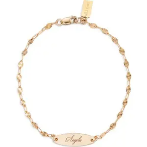 SET & STONES Banks Engravable Id Bracelet - Gold