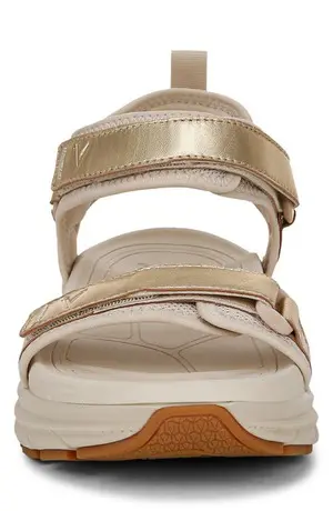 Vionic Walk Max Wanderer Sandal - Parchment/ Gold