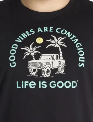 LIFE IS GOOD Big & Tall Good Vibes Graphic Tee