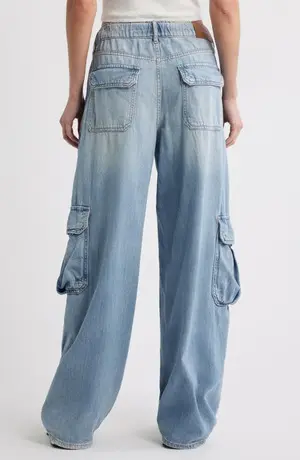 HIDDEN JEANS Cargo Barrel Jeans