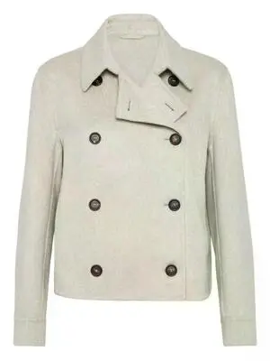 Brunello Cucinelli Brushed-finish Double-breasted Jacket