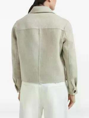 Brunello Cucinelli Brushed-finish Double-breasted Jacket