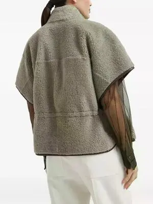 Brunello Cucinelli Monili Chain-detail Shearling Jacket