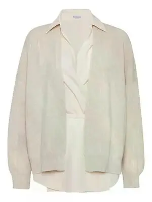 Brunello Cucinelli Cashmere Layered Cardigan