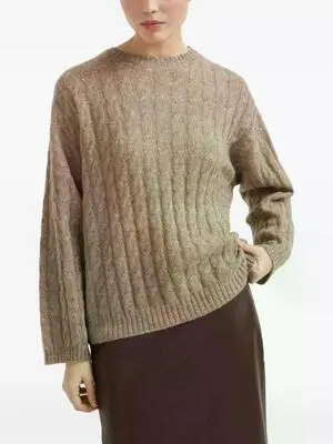 Brunello Cucinelli Cable-knit Jumper With Sequin Embellishment