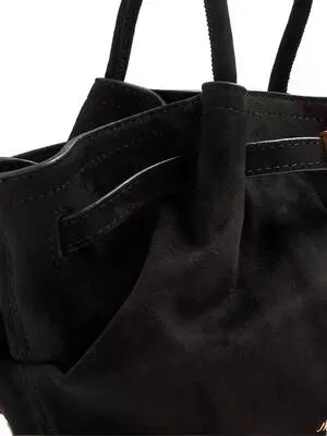 Jw Pei Hana Slouchy Suede Shoulder Bag - Black