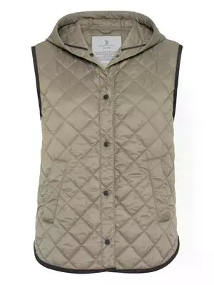 Brunello Cucinelli Quilted Gilet Neutrals