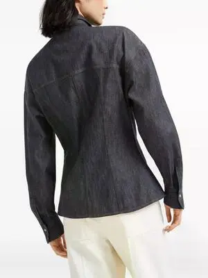 Brunello Cucinelli Pussy-bow Shirt - Blue