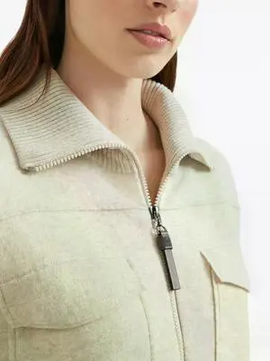 Brunello Cucinelli Double-knit Cardigan - Neutrals
