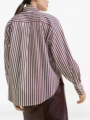 Brunello Cucinelli Striped Shirt - Red
