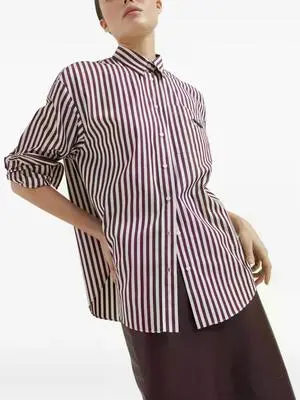 Brunello Cucinelli Striped Shirt - Red