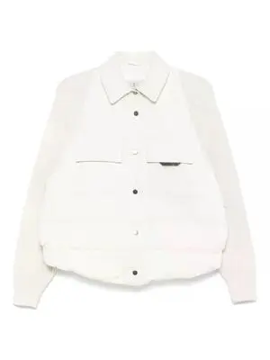 Brunello Cucinelli Panelled Jacket - White
