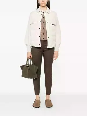 Brunello Cucinelli Panelled Jacket - White