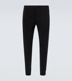 Prada Technical Cotton-blend Slim Pants
