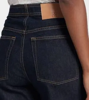 Ulla Johnson Bianca High-rise Wide-leg Jeans - Blue