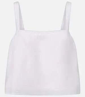 Velvet By Graham & Spencer Andrea Cotton And Silk Voile Top - White