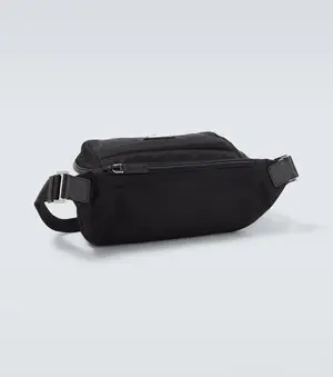Prada Re-nylon Leather-trimmed Belt Bag - Black