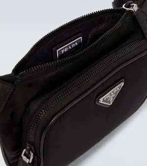 Prada Re-nylon Leather-trimmed Belt Bag