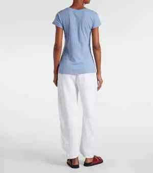 Velvet By Graham & Spencer Odelia Cotton T-shirt - Blue