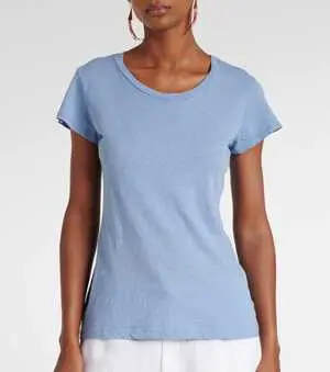 Velvet By Graham & Spencer Odelia Cotton T-shirt - Blue