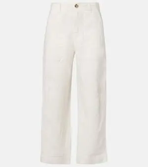 Velvet By Graham & Spencer Issa Linen Barrel-leg Pants