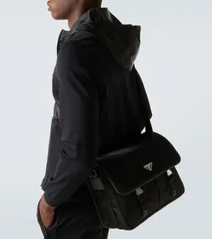 Prada Re-nylon Messenger Bag - Black