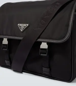 Prada Re-nylon Messenger Bag - Black