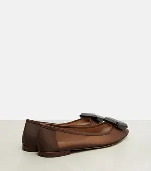GIANVITO ROSSI Jaipur Embellished Ballet Flats