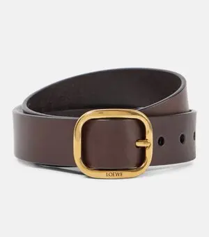 Loewe Loewe Leather Belt Brown