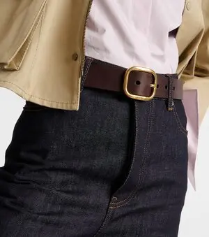 Loewe Leather Belt - Brown