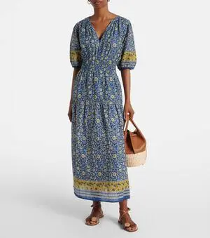Velvet By Graham & Spencer Natalia Floral Cotton Maxi Dress