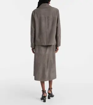 Max Mara Suede Overshirt - Grey