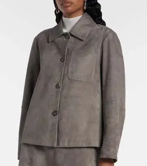 Max Mara Suede Overshirt - Grey