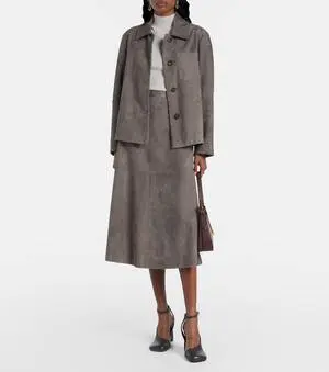 Max Mara Suede Overshirt - Grey