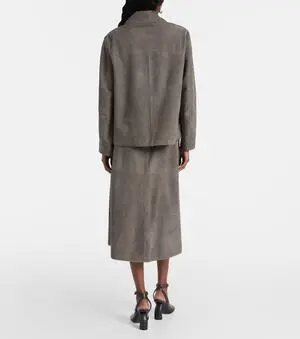 Max Mara Suede Overshirt - Grey